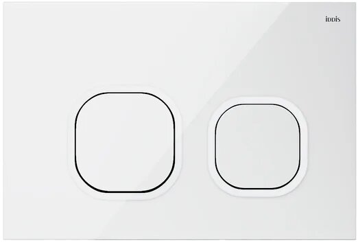 Кнопка смыва для унитаза IDDIS Uniglass UNG01GWi77 белая