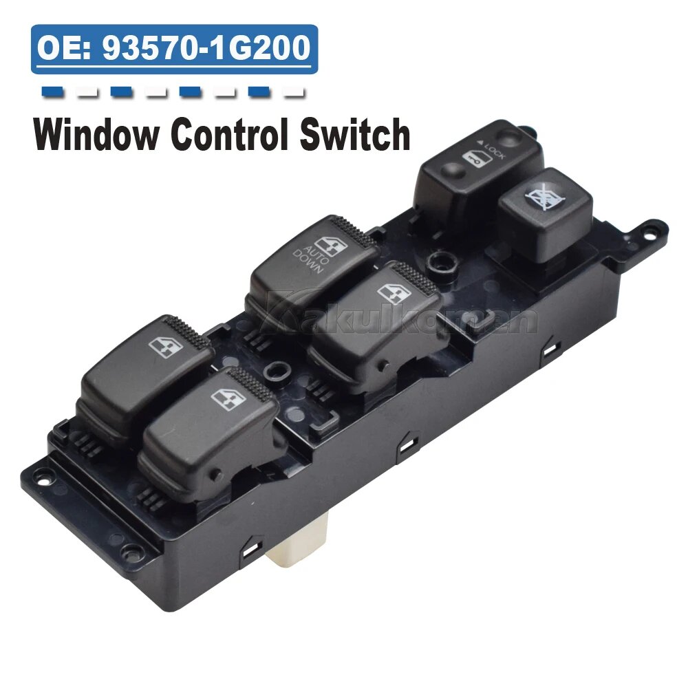 Для KIA RIO 2 JB 2007 2008 2009, главный переключатель стеклоподъемника, кнопка 93570-1G200 935701 G200 Автомобильные аксессуары