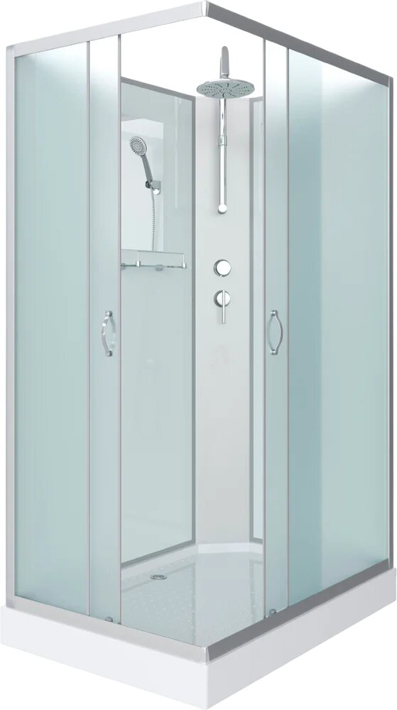 Душевая кабина Niagara Classic NG-43975-14QBKT 90х70 см, без крыши, с тропическим душем