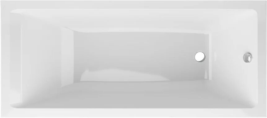 Акриловая ванна AM.PM Gem W93A 170x75, с каркасом, с экраном, пристенная, белая, глянцевая, прямоугольная