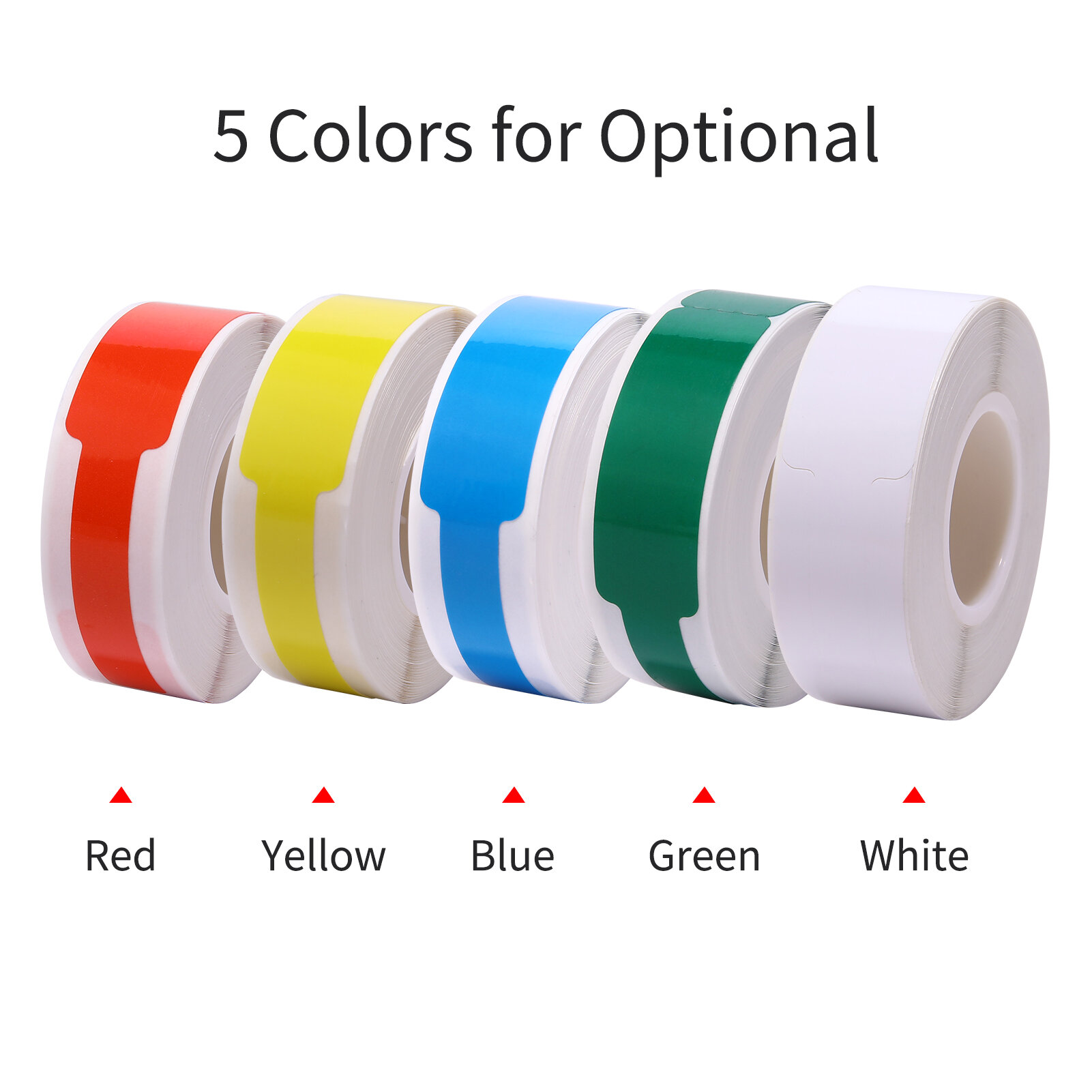 Niimbot Термотрансферная кабельная этикетка Skicker PET Бумага для принтера этикеток B18 Штрихкод Цена Размер Название Пустые этикетки Водонепроницаемые Устойчивые к разрывам 14x120 мм 55 листов/рулон для ценника Офисные