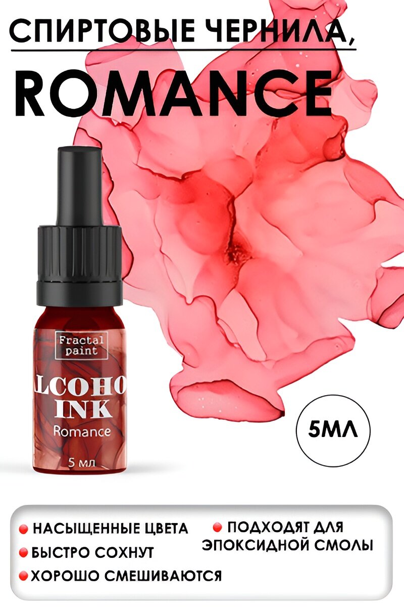 Алкогольные чернила (Романтика) (5 мл) для творчества и декора