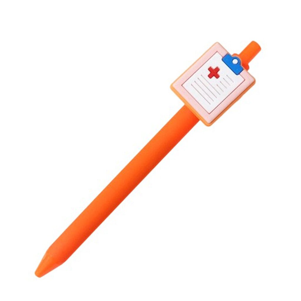 Простая однотонная мягкая мультяшная нейтральная ручка press doctor pen-book оранжевая ручка-наконечник пера 0,5 мм черный
