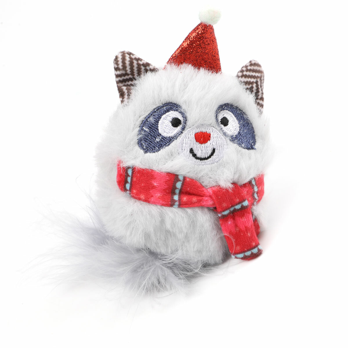 Игрушка для кошек "Енот" с кошачьей мятой, длина 9cм, новогодняя, бренд Triol