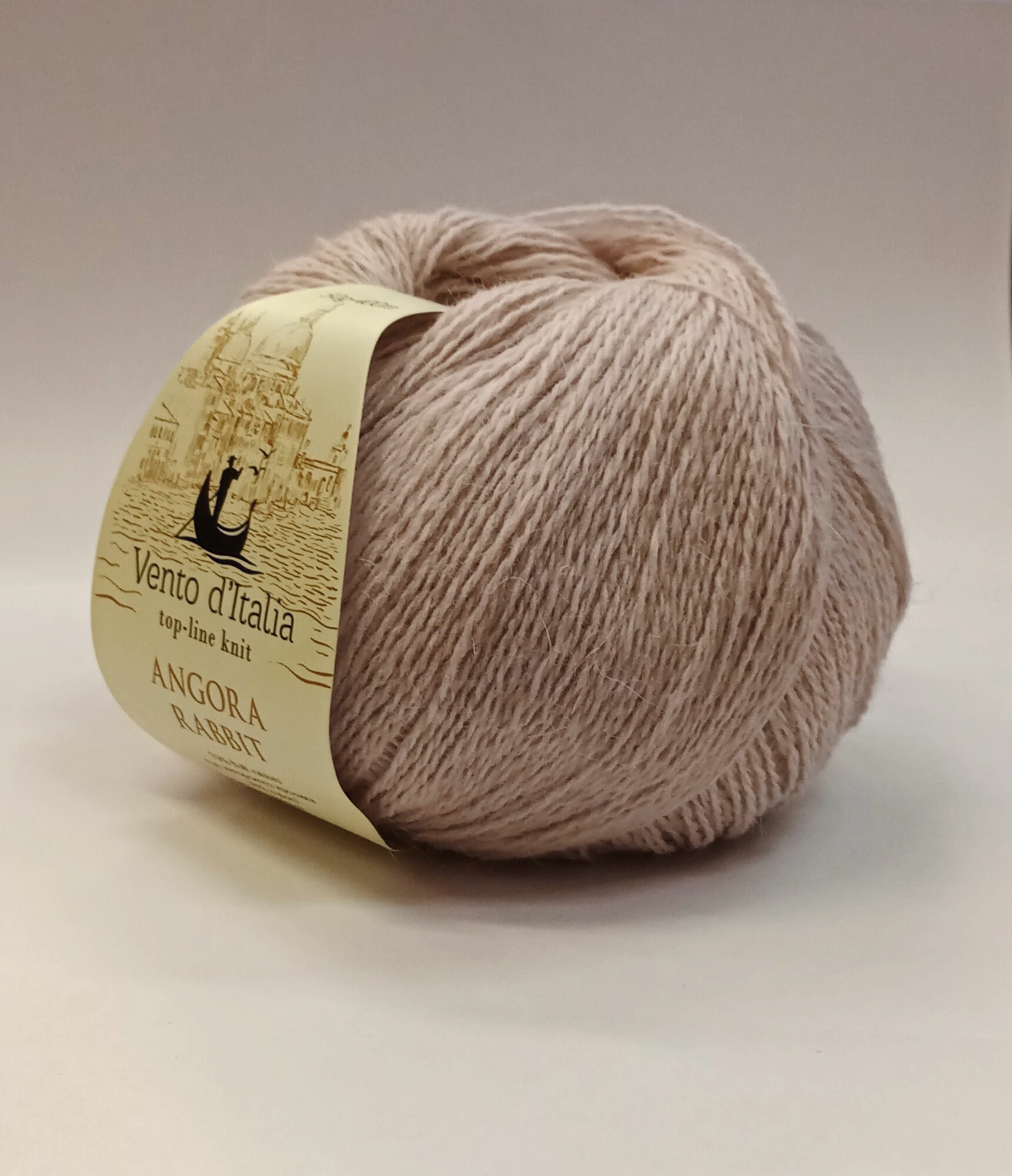 Пряжа Vento d'Italia Angora Rabbit-400 294 (5 мотков по 50г/400м) пудра