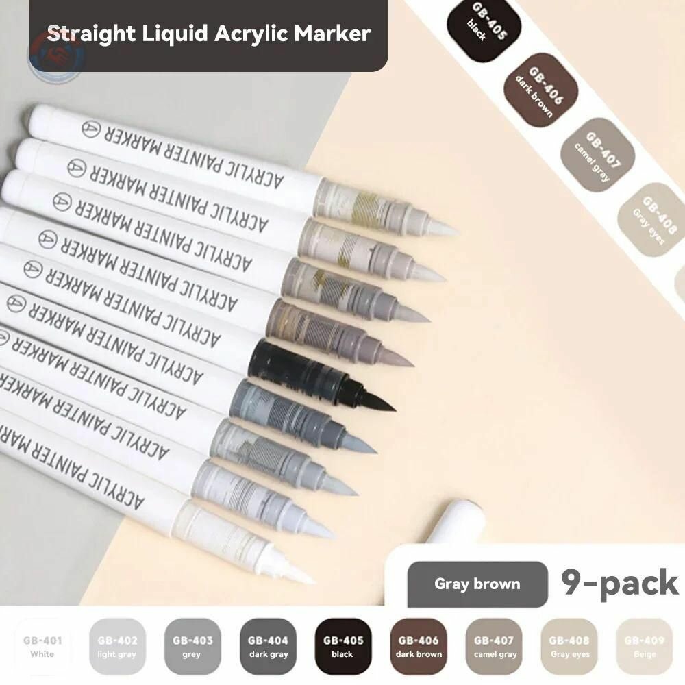 Набор художественных маркеров для акриловой краски с мягким наконечником, нетоксичные водные чернила, для рисования на камне, дереве, керамике, стекле и холсте