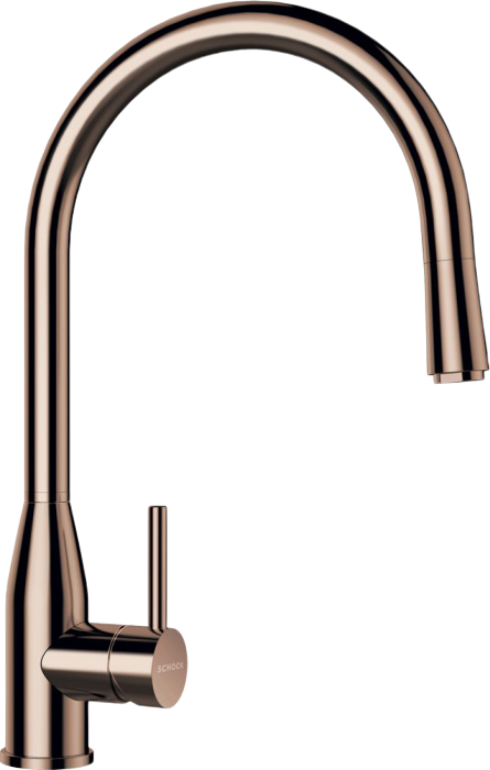 Смеситель для кухни Schock Kavus-D выдвижной излив, медь