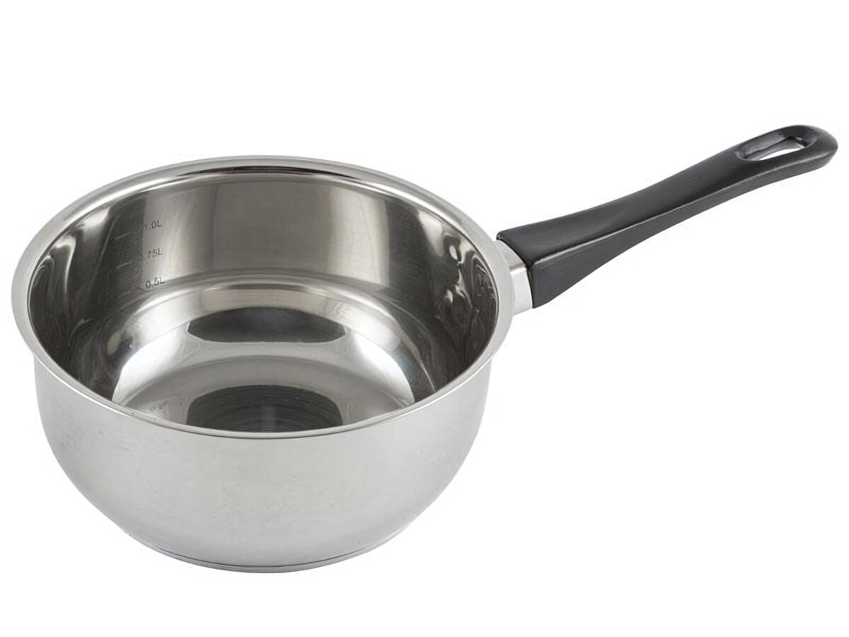 Ковш нержавеющий 1,4л 16см с бакелитовой ручкой, капсулированное дно