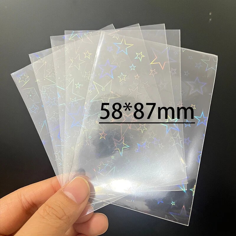 Фольговые защитные чехлы для карт в форме сердца 50 шт. Big star 58x87mm