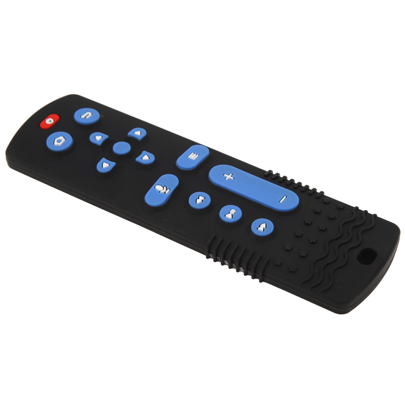 Яркая игрушка для прорезывания зубов в форме пульта ДУ с текстурированными кнопками для сенсорного развития, черная