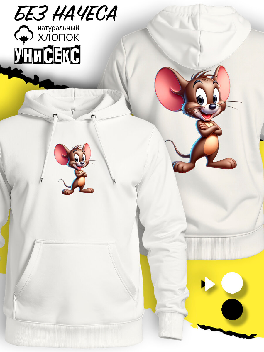 Худи Толстовка свитшот с Томом и Джерри Tom and Jerry