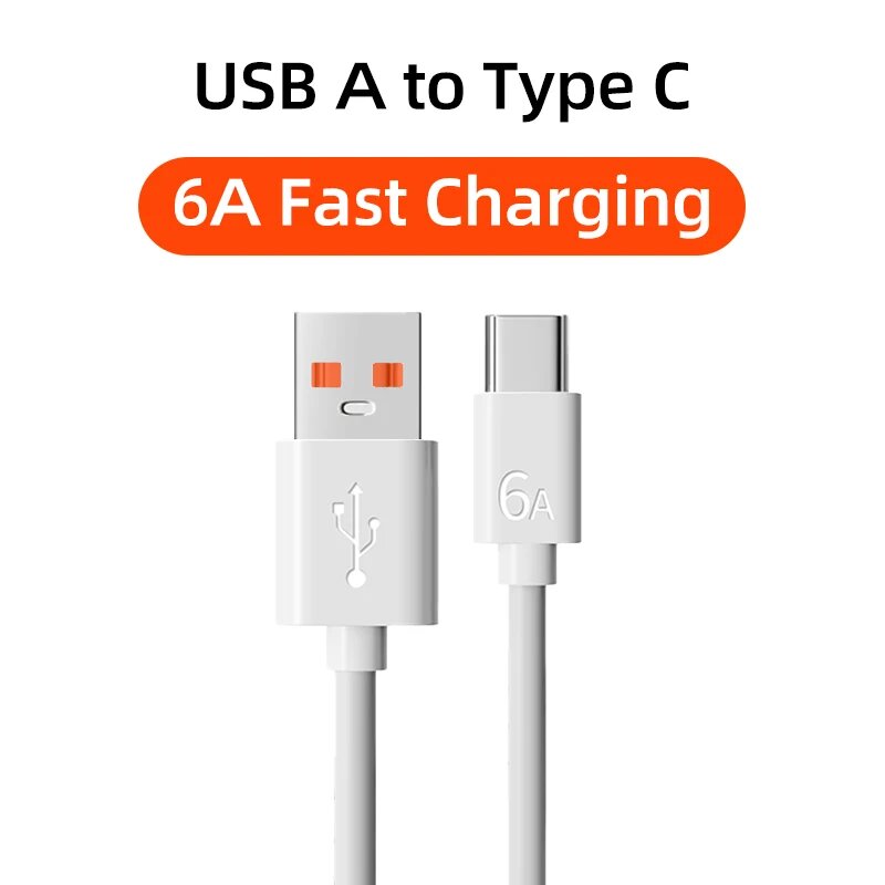 PD 100 Вт USB-кабель для сверхбыстрой зарядки типа C, 6 А, USB-кабель для зарядного устройства типа C для Huawei Honor 400 300 Pro Ultra GT X 70 60 Play10T 1 м, USB A To C