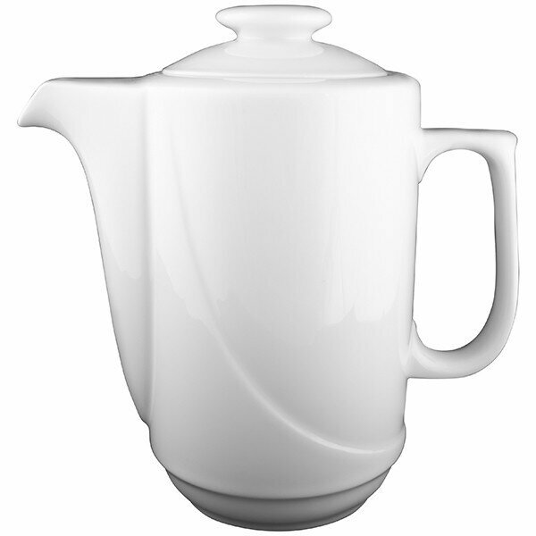 Кофейник «Белая», фарфор, 0,6 л, белый (Башкирскии фарфор, Россия)