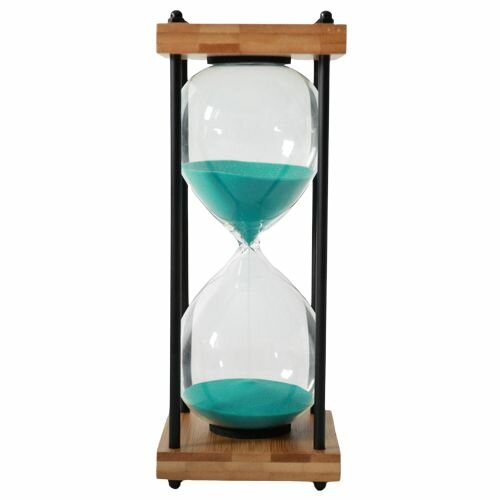 Песочные часы с бирюзовым песком на 60 минут