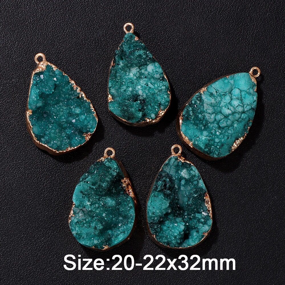 Подвеска Друза из агата RISYF 2 Pieces, NO.12