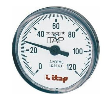 Термометр Т 40/50 1/2" 120 С Аксиальный ITAP 493 1/2"х40