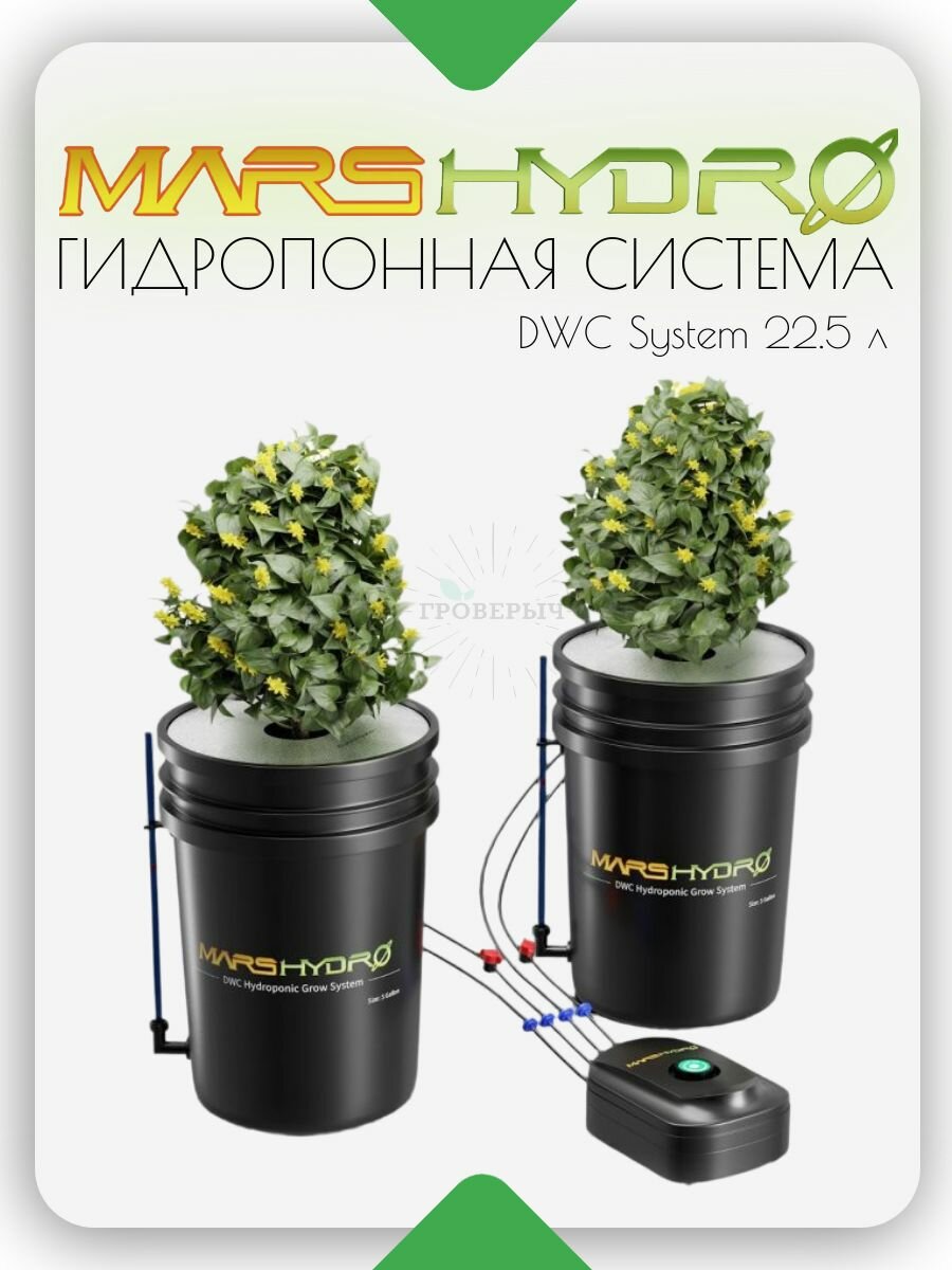 Mars Hydro DWC гидропонная система для выращивания 22.5 л