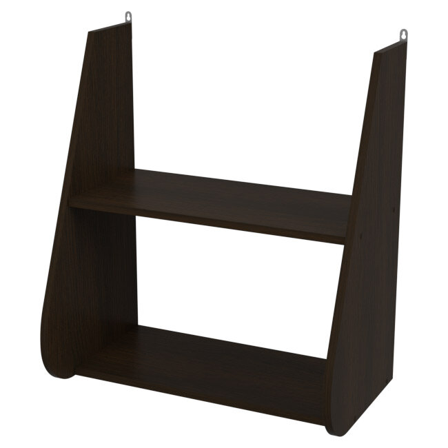 Навесная полка Меб-фф Навесная полка ПП-55 цвет Венге 62/37/70 см