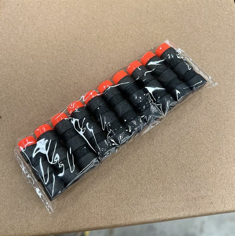 Нерфы мягкие пули для орбиз Remington M870, 30шт, Черный/оранжевый