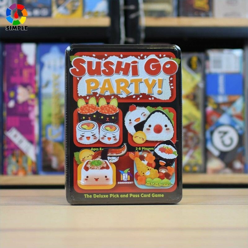 Sushi Go Party! Card Board Puzzle Game Family parent-child Gathering Adult Kids Gift Toys Game (Not a tin box) Настольная игра
