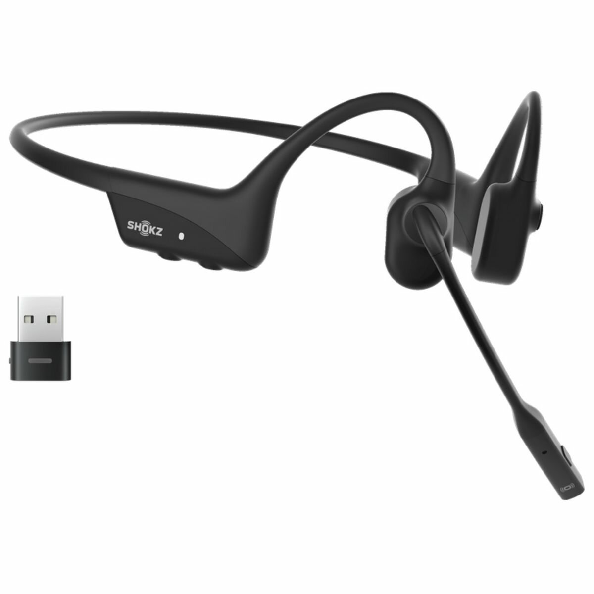 Беспроводная гарнитура SHOKZ OpenComm2 UC 2025 Upgrade (With USB-C)(PN: C120-AC-BK)