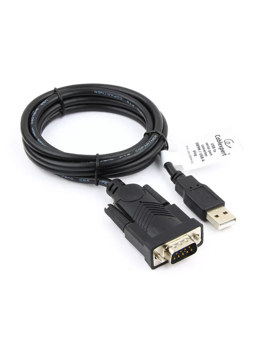 Конвертер USB --> RS-232 UAS-DB9M-02, 1.5 метра