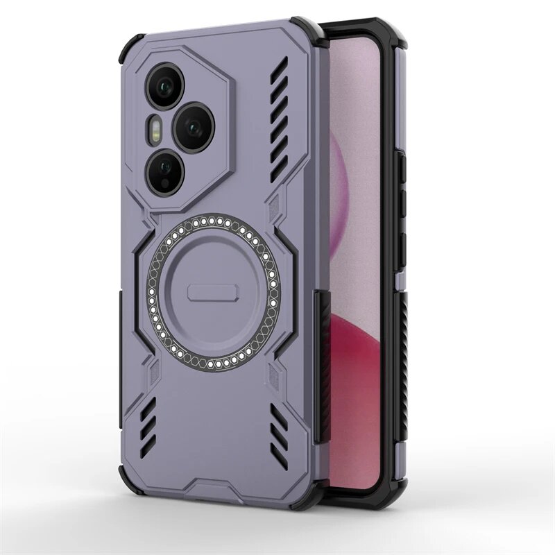 Чехол Honor 400 Pro розовый, противоударный, магнитный