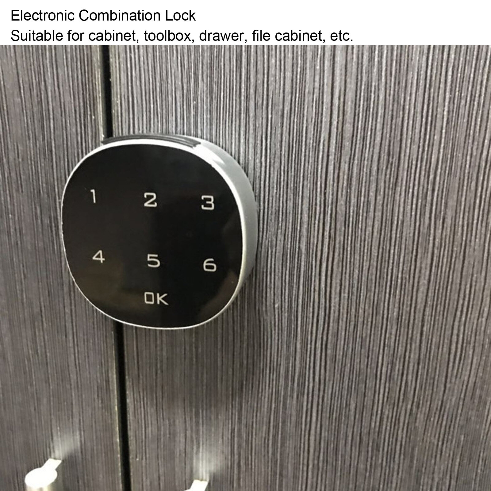 Электронный парольный замок из цинкового сплава, кодовый замок, комплект для ящика для хранения сообщений, шкафчика, ящика для шкафа L30