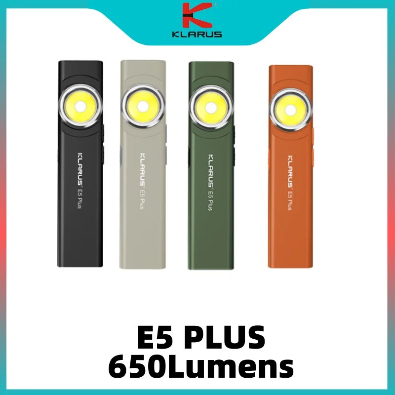 Klarus E5 Plus Тройной фонарик Черный, Black
