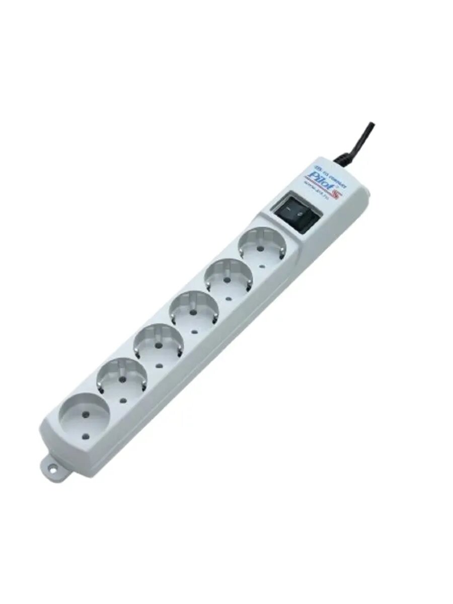 Сетевой фильтр Pilot - S 1.8м кабель 6 розеток заземление