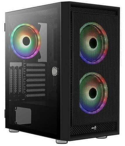 Компьютерный корпус AeroCool Graphite ARGB (ACCM-PB24133.11) черный - Mid-Tower, Micro-ATX, Mini-ITX, Standard-ATX, USB 3.2 Gen1 Type-A