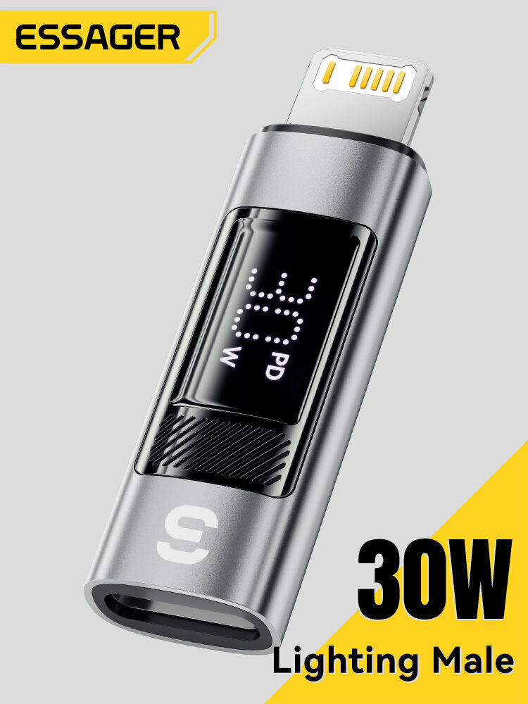 Essager USB C для освещения / Lightning для USB C цифровой дисплей OTG адаптер для iPad iPhone 13 14