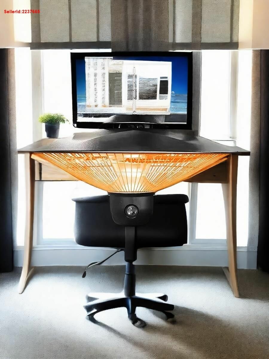 1500 Вт Высокая мощность Подвесной тип обогреватель, 3-ступенчатая регулировка температуры, водонепроницаемый, универсальный для помещений и улицы! С дистанционным управлением