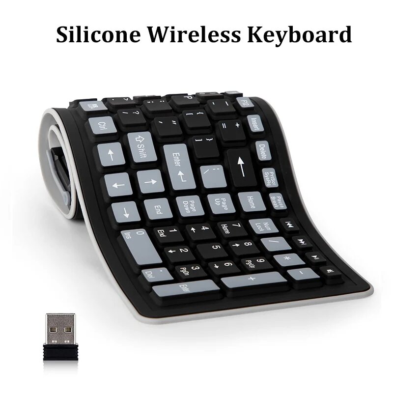 Wireless Silicone Foldable Keyboard — фото 1