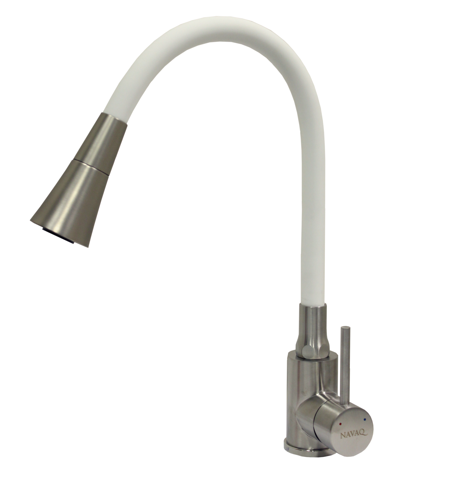 Смеситель NAVAQ N413. C5.2, однорукий, нержавеющая сталь, для кухни