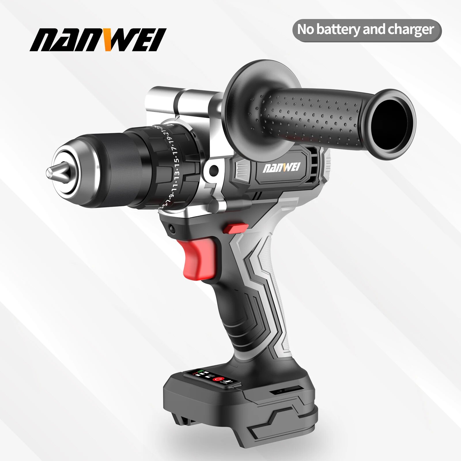 NANWEI аккумуляторная ударная дрель 20В No battery 120N