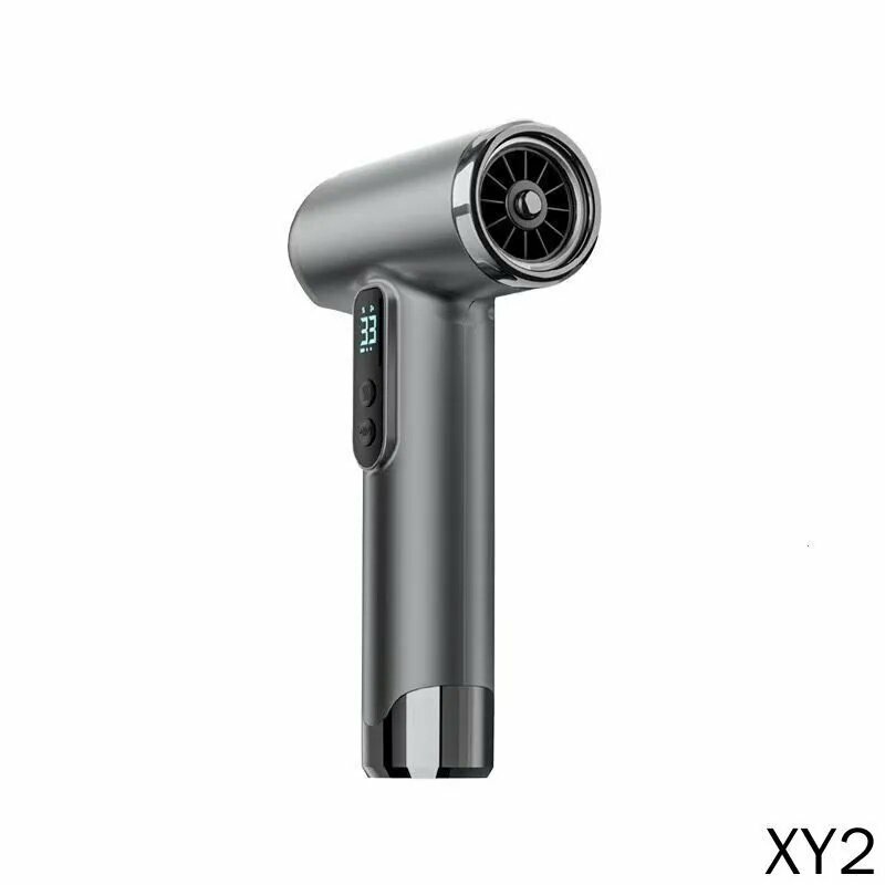 Фен для волос беспроводной，Аккумулятор емкостью 15 600 мАч 200 Вт, скоростей 3, кол-во насадок 1, серый