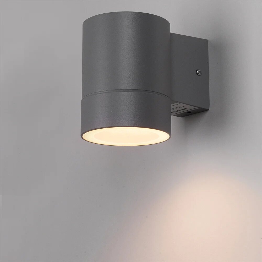 General Lighting Systems Садово-парковый фасадный светильник одинарный GX53, 116х140х90мм, металл, серый IP65 GWL-GX53-M-IP65 661136