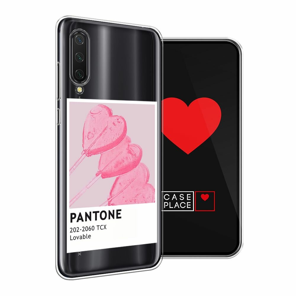 Чехол на Xiaomi Mi CC9/A3 Lite/9 Lite / Сяоми Mi CC9/A3 Lite с принтом "Pantone Lovable 2 - 14 февраля", прозрачный — фото 1