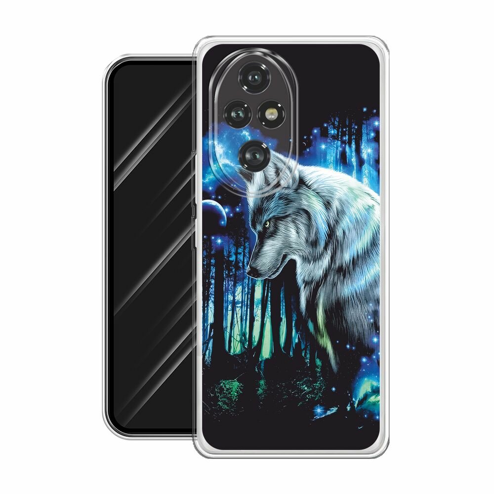 Чехол на Honor 200 Pro / Хонор 200 Про с принтом "Сказочный волк" — фото 1