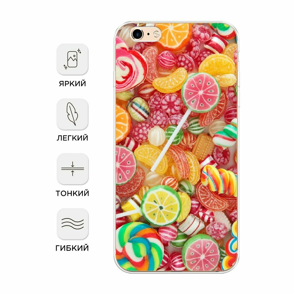 Чехол на Apple iPhone 6 Plus/6S Plus / Айфон 6 Плюс/Айфон 6С Плюс с принтом Вкусняшки — фото 1