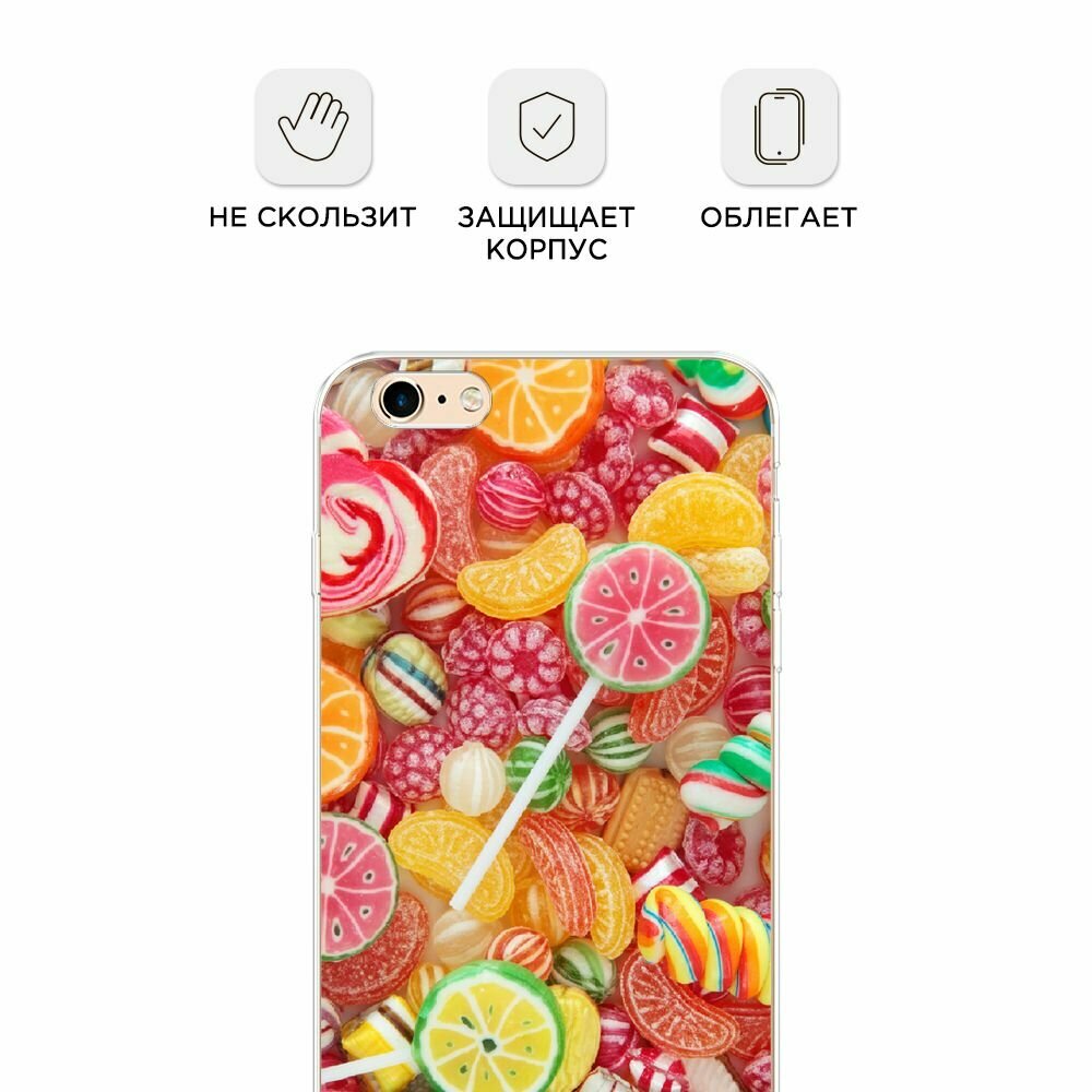 Чехол на Apple iPhone 6 Plus/6S Plus / Айфон 6 Плюс/Айфон 6С Плюс с принтом Вкусняшки — фото 1