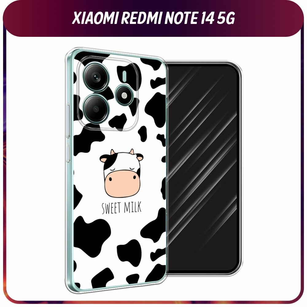 Чехол на Xiaomi Redmi Note 14 5G / Редми Нот 14 5G с принтом Sweet milk