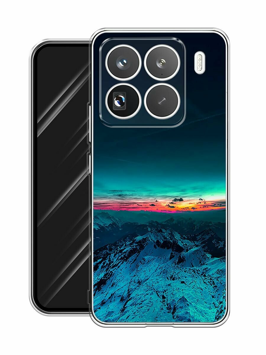 Чехол на Xiaomi 15 Pro / Сяоми 15 Про с принтом "Закат в горах" — фото 1