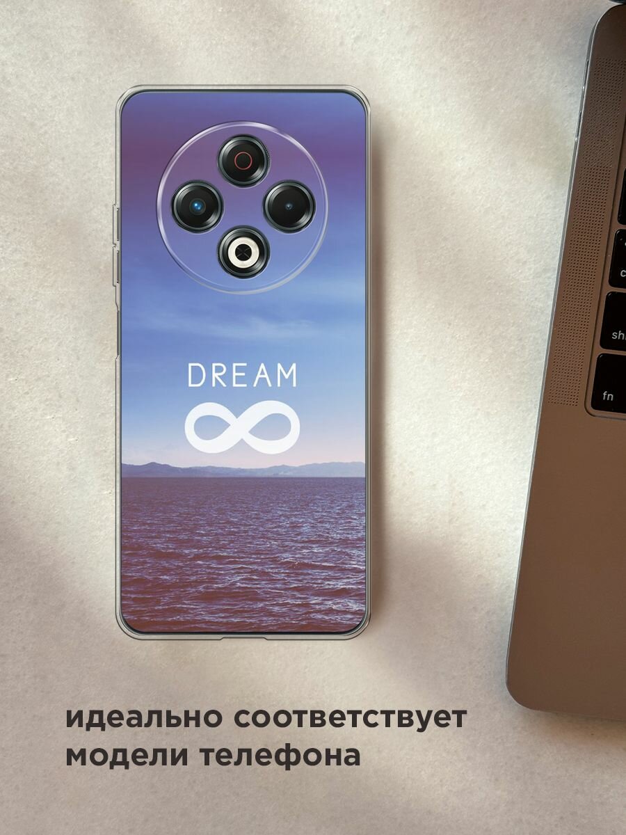 Чехол на Tecno Spark 30 / Текно Спарк 30 с принтом "Dream бесконечность" — фото 1