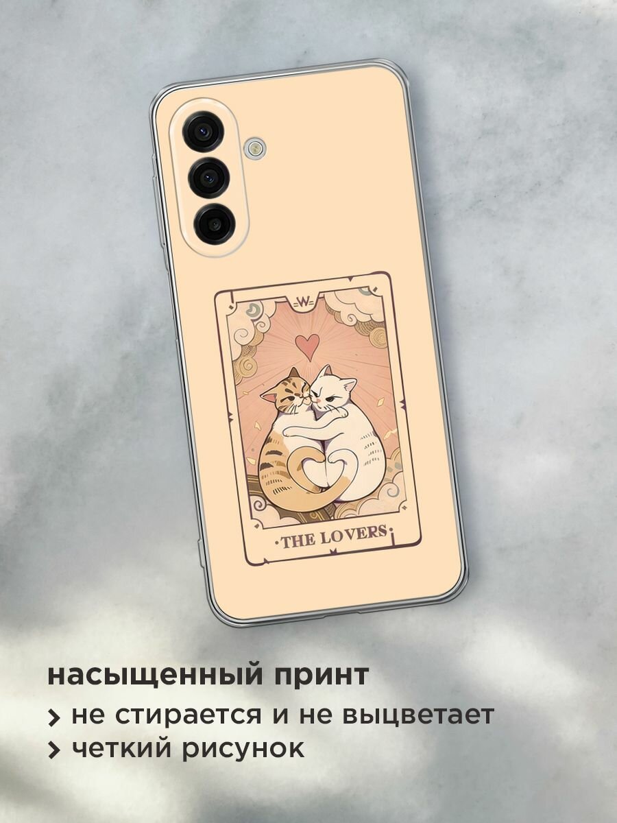 Чехол на Samsung Galaxy A17/A18 / Самсунг А17/А18 с принтом "The lovers cats 1 - 14 февраля" — фото 1