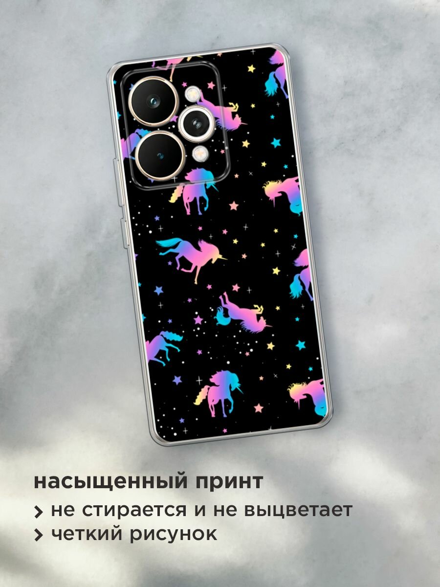 Чехол на Realme 15 Pro / Реалми 15 Про с принтом "Единороги градиент" — фото 1