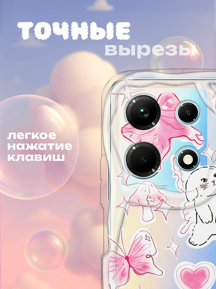 Чехол на Infinix Note 30 4G / Инфиникс Ноте 30 4G с принтом "Феи-кролики" — фото 1