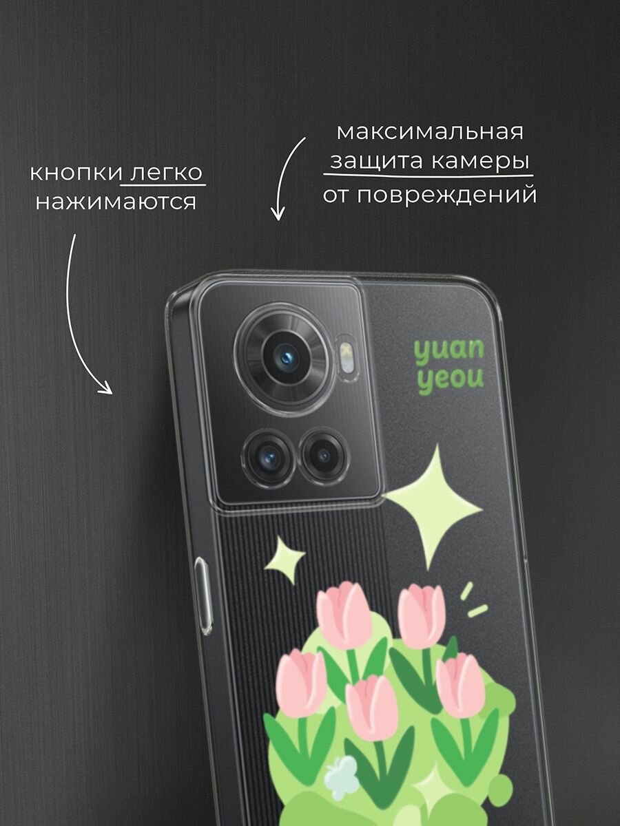 Чехол на OnePlus 10R/Ace / Ван Плас 10R/Ace с принтом "Protect nature" — фото 1