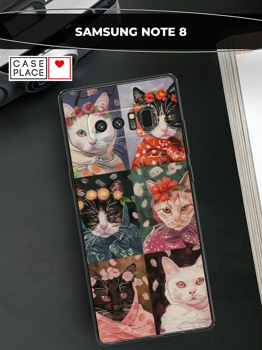 Чехол на Samsung Galaxy Note 8 / Самсунг Галакси Нот 8 с принтом "Котобабушки"